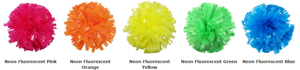 Neon Fluorescent Poms With Double Glitter – SMITH WALBRIDGE BAND PRODUCTS