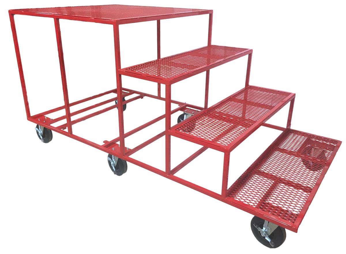 Mobile Stage Box With Steps for marching field shows- by Corps Design