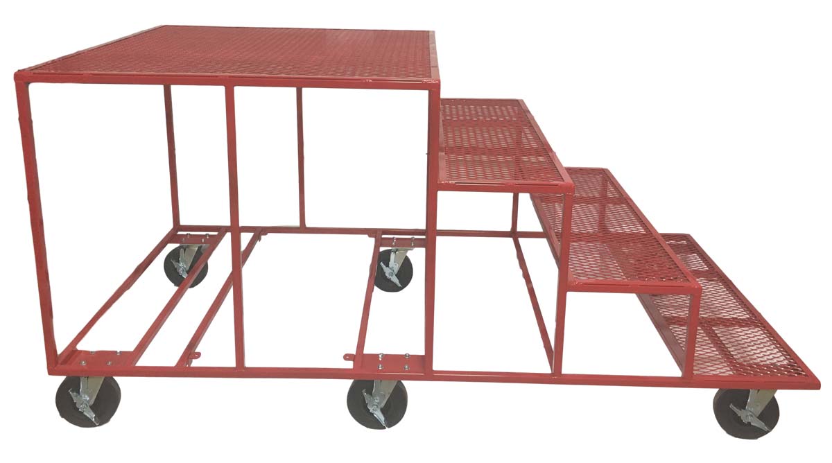 Mobile Stage Box With Steps for marching field shows- by Corps Design